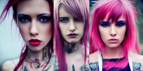 Punk Hair Portraits Stable Diffusion Prompt | PromptBase