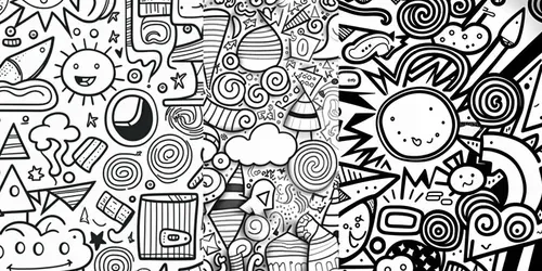 Coloring Pattern Line Drawing Pages Midjourney Prompt | PromptBase