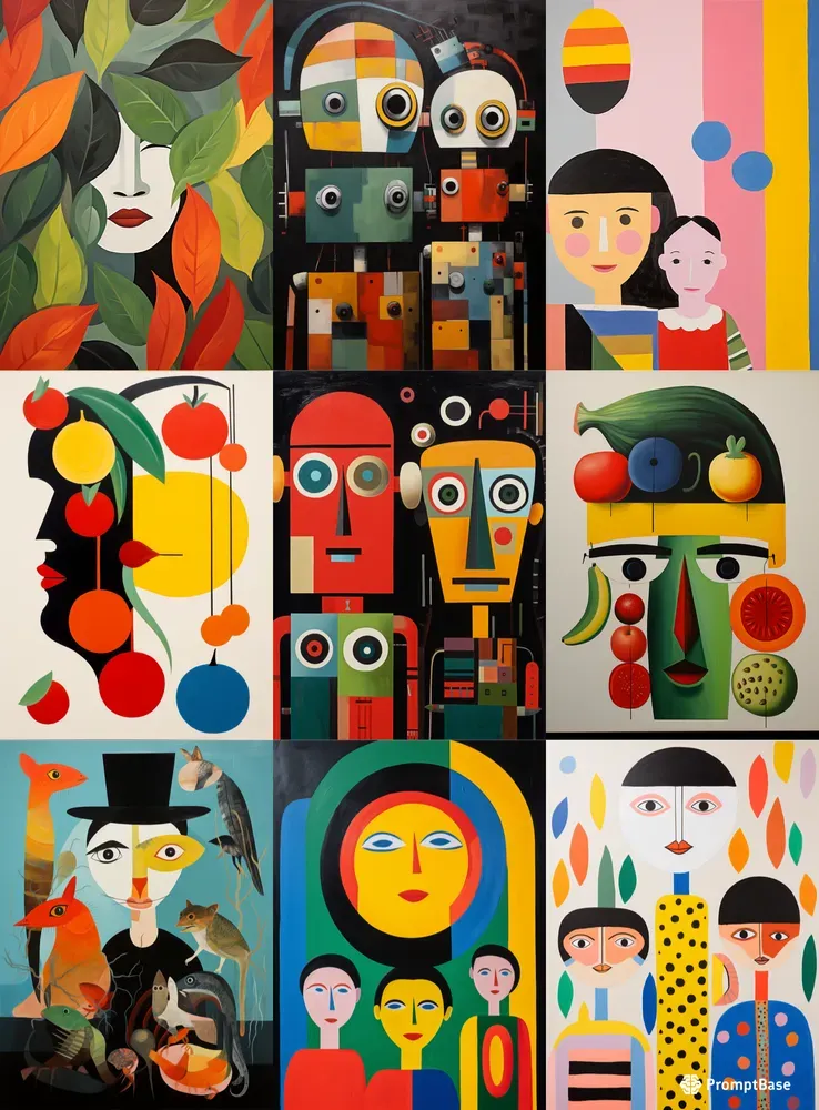 Funny Abstract Paintings Midjourney Prompt | PromptBase