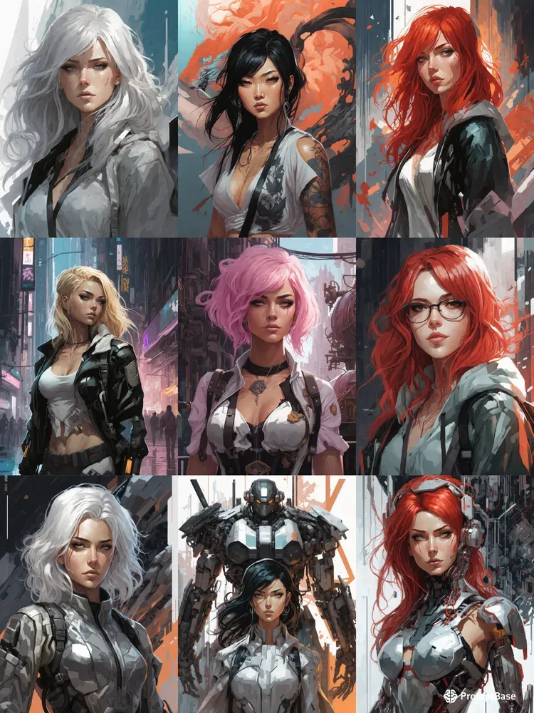 Women Portraits With Muted Color Art Leonardo Ai Prompt | PromptBase