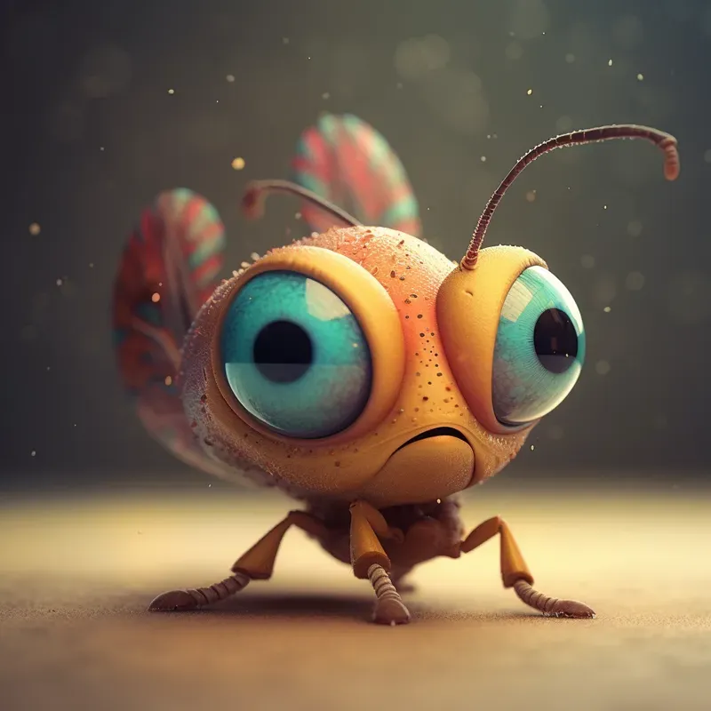 Cute 3D Insects Midjourney Prompt | PromptBase