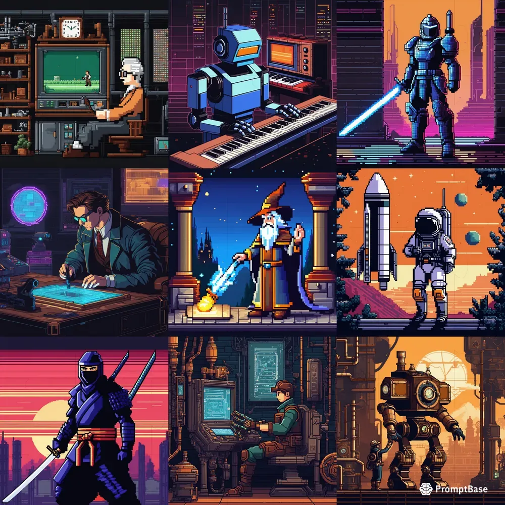 Game Based Pixel Art Stable Diffusion Prompt | PromptBase