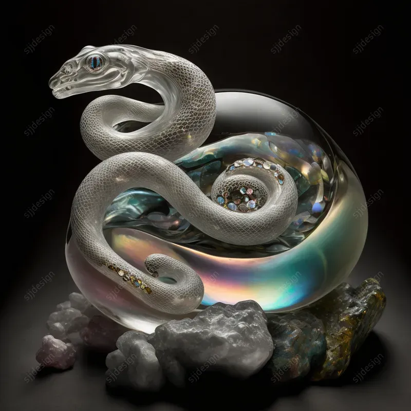 Magical Glass Sculptures Midjourney Prompt | PromptBase