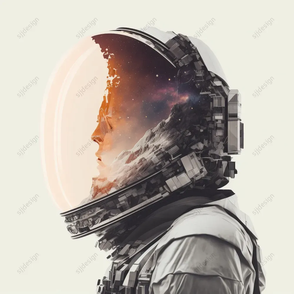 Double Exposure Merged Portraits Midjourney Prompt | PromptBase