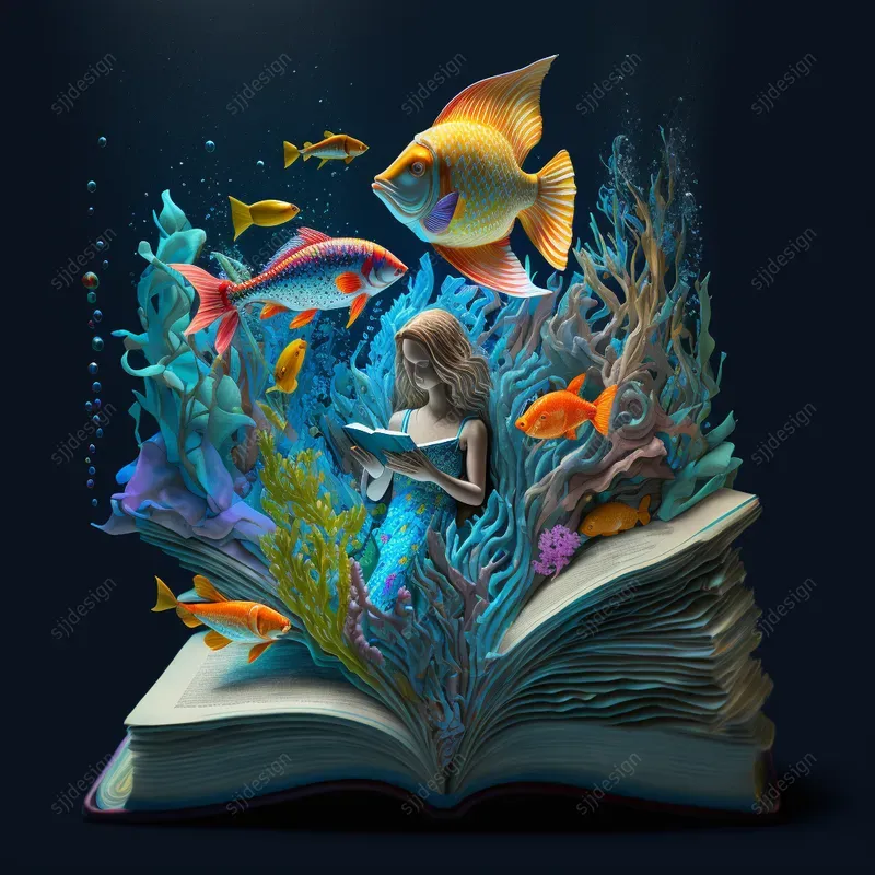 Storybook Scenes Pop Up Art Midjourney Prompt | PromptBase