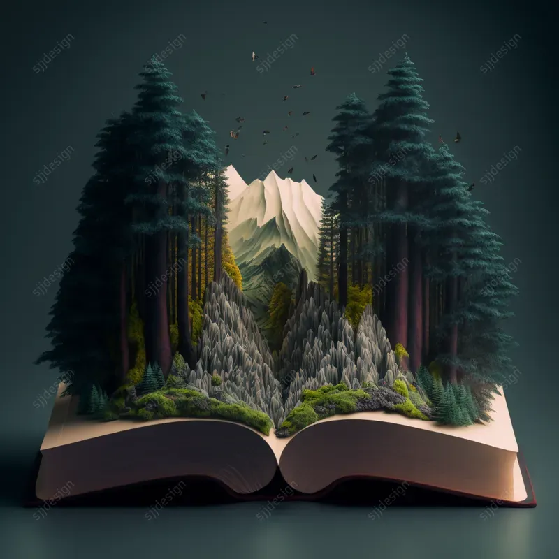 Storybook Scenes Pop Up Art Midjourney Prompt | PromptBase