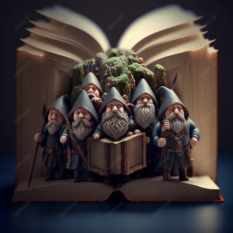 Storybook Scenes Pop Up Art Midjourney Prompt | PromptBase