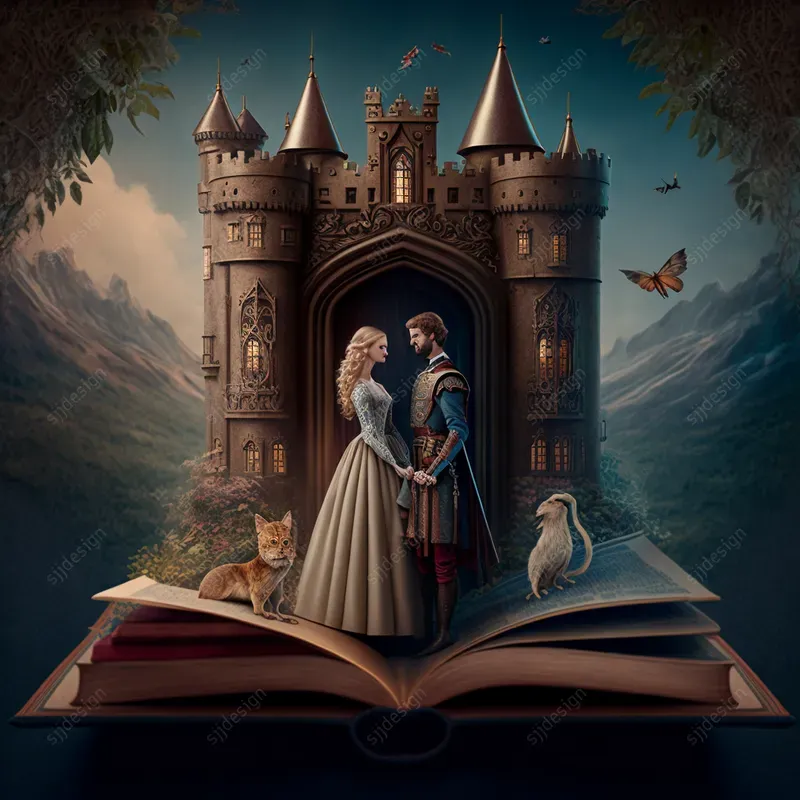 Storybook Scenes Pop Up Art Midjourney Prompt | PromptBase