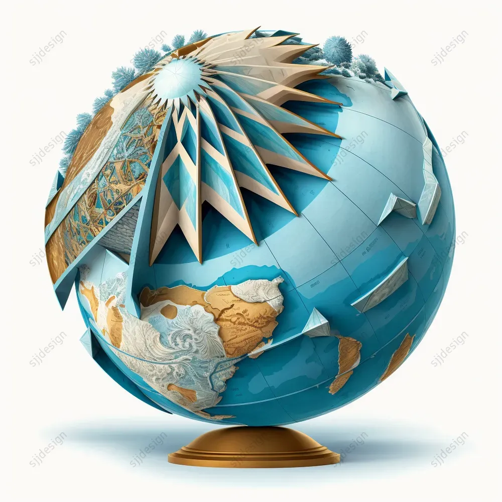 Cartography Globes In Creative Style Midjourney Prompt | PromptBase
