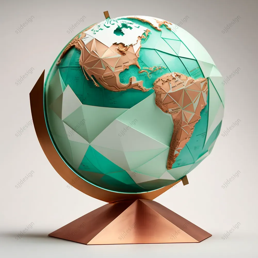 Cartography Globes In Creative Style Midjourney Prompt | PromptBase