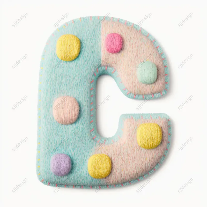 Cute Felt Letters Initials Midjourney Prompt | PromptBase