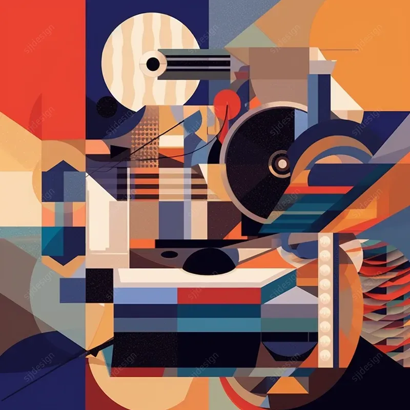 Retro Abstract Jazz Music Album Covers Midjourney Prompt | PromptBase