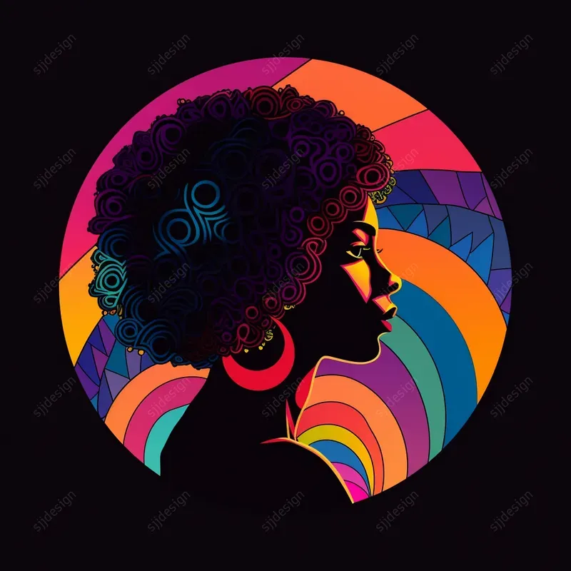 Circular Silhouette Avatar Vector Logos Midjourney Prompt | PromptBase
