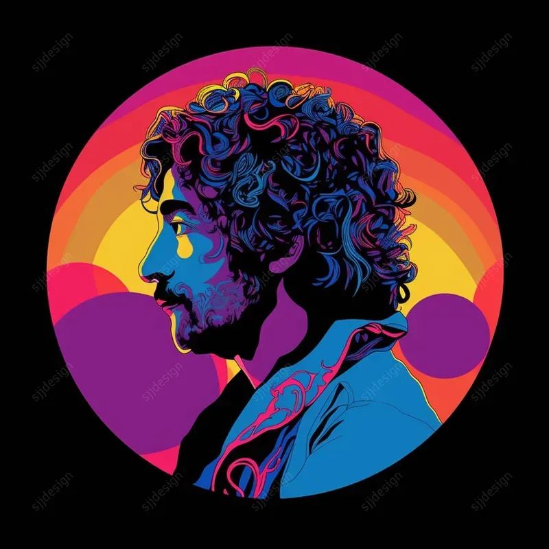 Circular Silhouette Avatar Vector Logos Midjourney Prompt | PromptBase