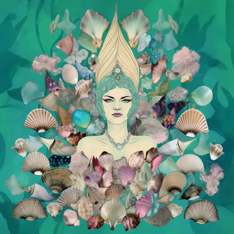 Symmetrical Collage Formations Midjourney Prompt | PromptBase