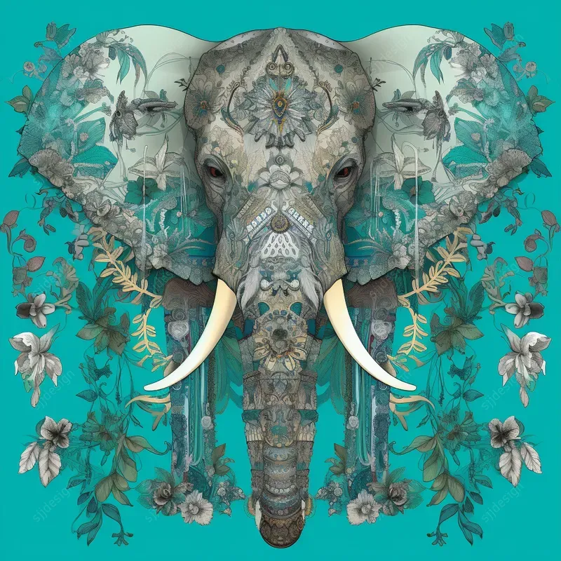 Symmetrical Collage Formations Midjourney Prompt | PromptBase