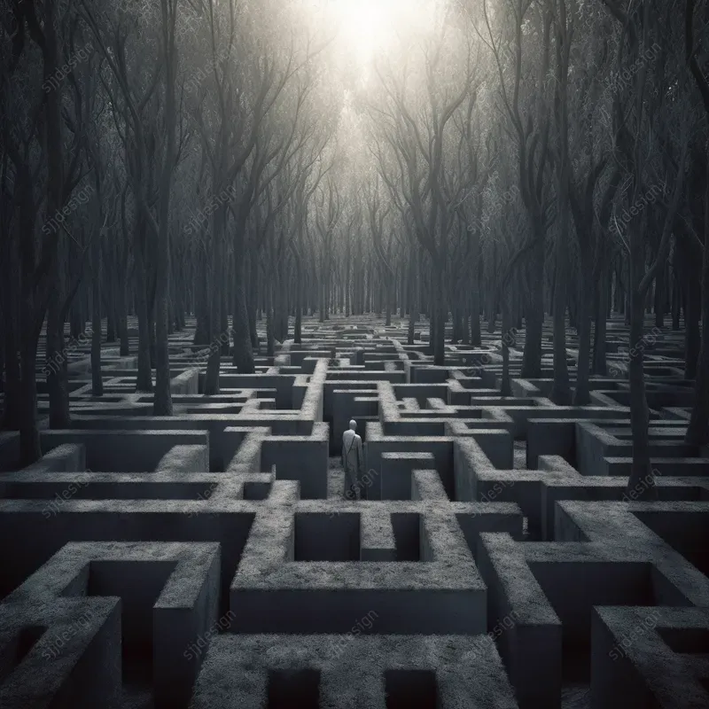 Maze Portraits Midjourney Prompt | PromptBase