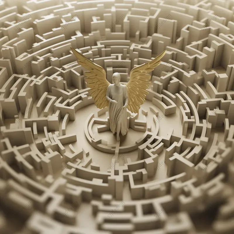 Maze Portraits Midjourney Prompt | PromptBase