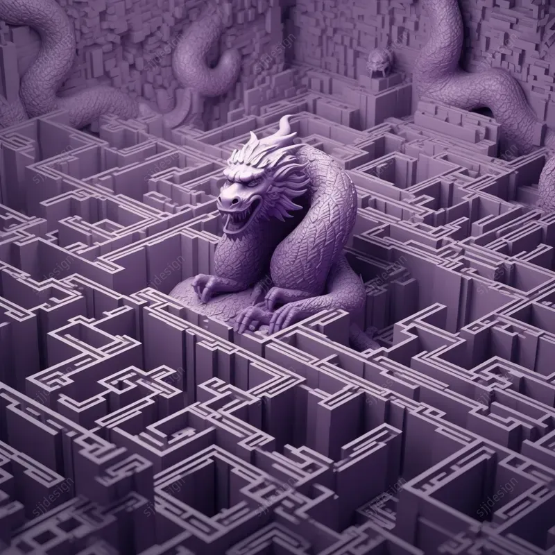 Maze Portraits Midjourney Prompt | PromptBase