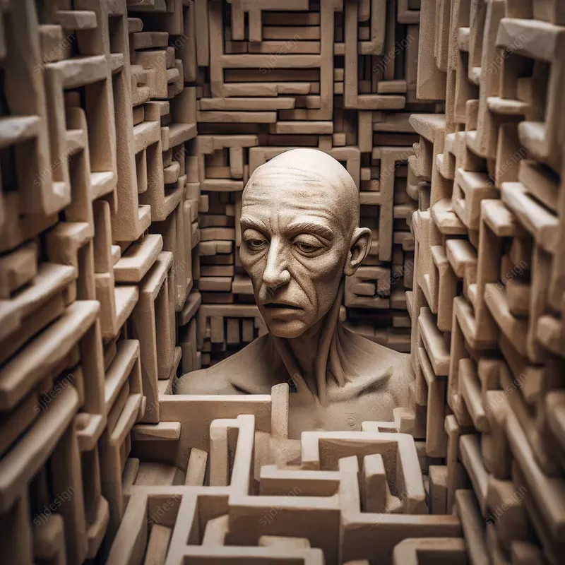 Maze Portraits Midjourney Prompt | PromptBase