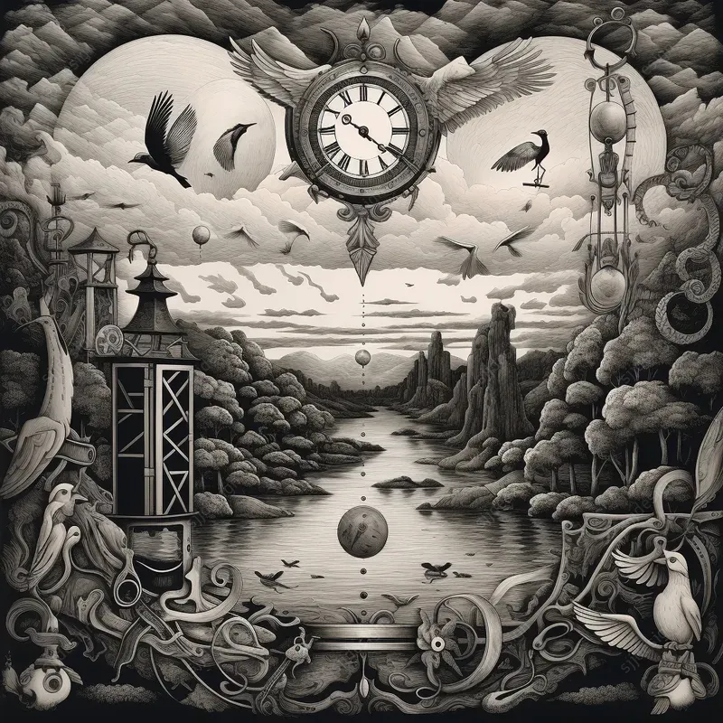 Surrealist Noir Drawings Midjourney Prompt | PromptBase