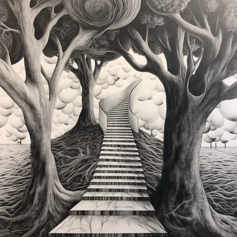 Surrealist Noir Drawings Midjourney Prompt | PromptBase