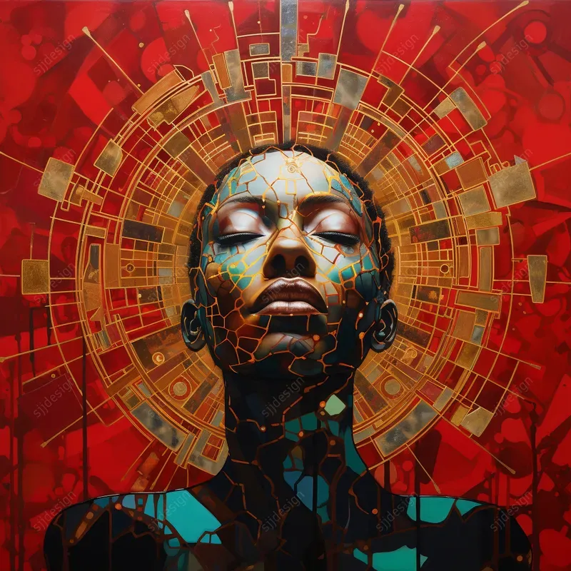 Intricate Asante Print Cultural Fusions Midjourney Prompt | PromptBase