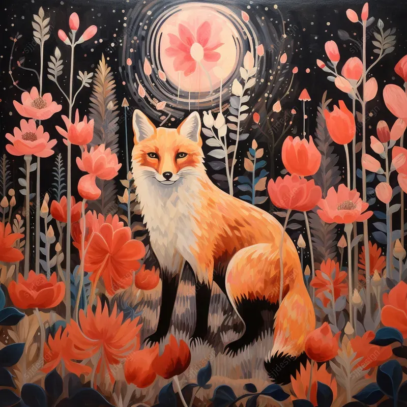 Folklore Garden Nature Art Midjourney Prompt | PromptBase