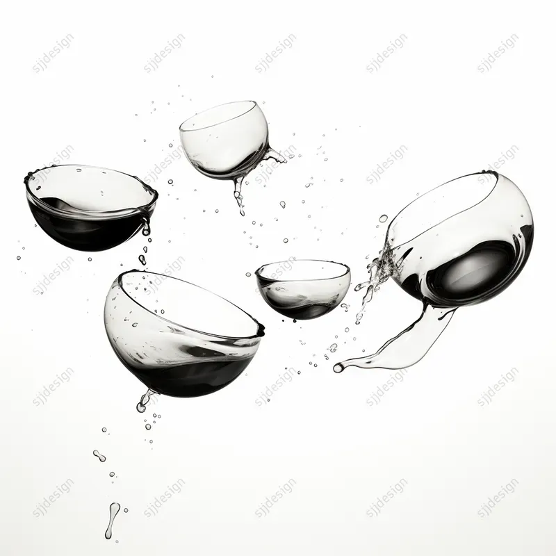 Circular Fusion Morphing Blot Art Midjourney Prompt | PromptBase