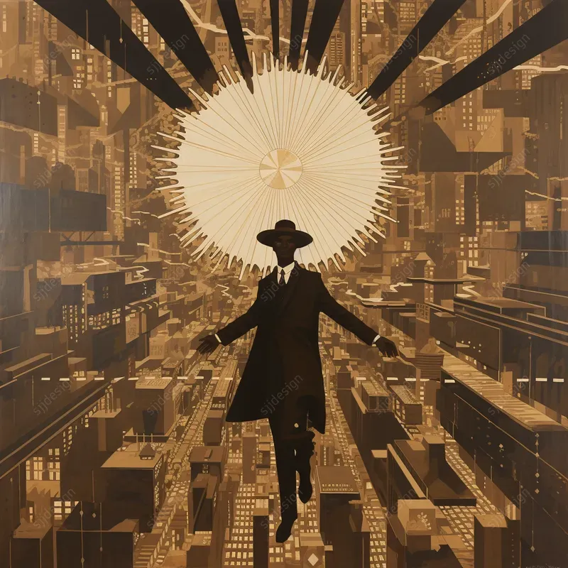 Folklore Gold Gaze Neo Pop Art Midjourney Prompt | PromptBase