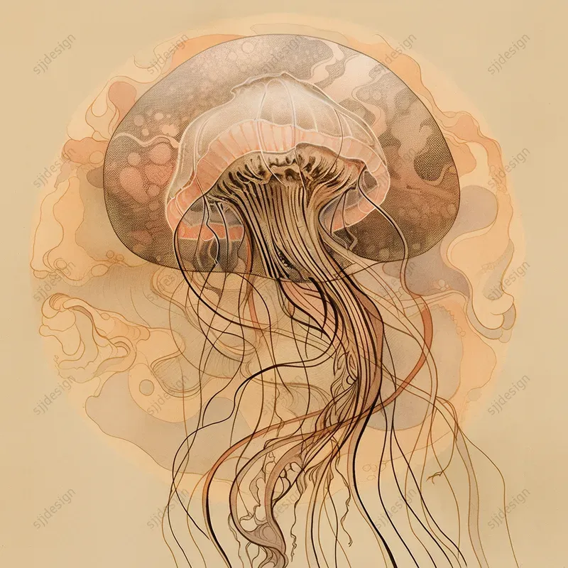 Sepia Dreamscape Drawings Midjourney Prompt | PromptBase