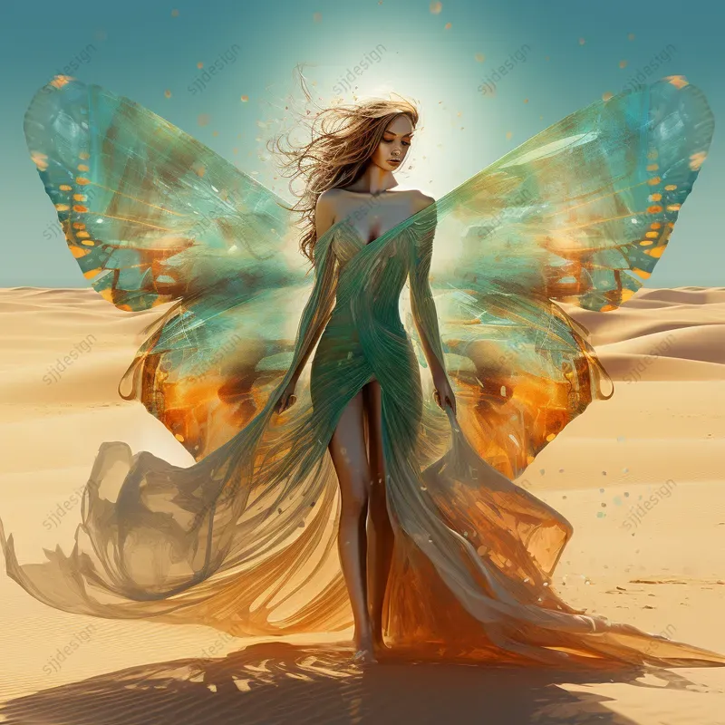 Emerald Mirage Art Midjourney Prompt | PromptBase