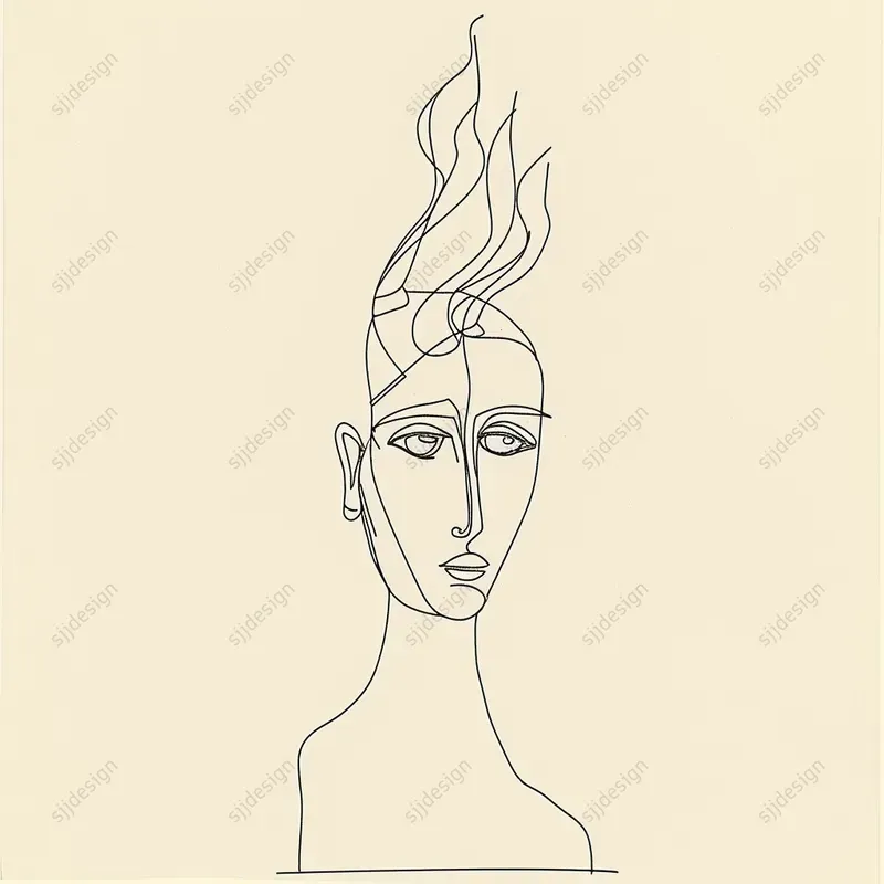 Gestural Delicate One Line Drawings Midjourney Prompt | PromptBase