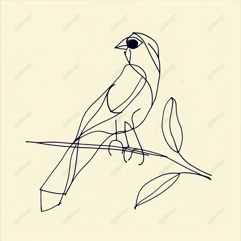 Gestural Delicate One Line Drawings Midjourney Prompt | PromptBase