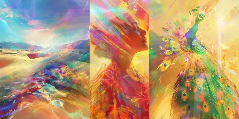 Prismatic Harmony Art Generator App | PromptBase