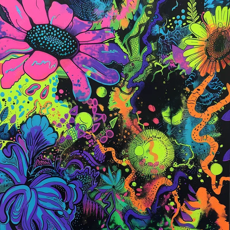 Psychedelic Bliss Art Midjourney Prompt | PromptBase