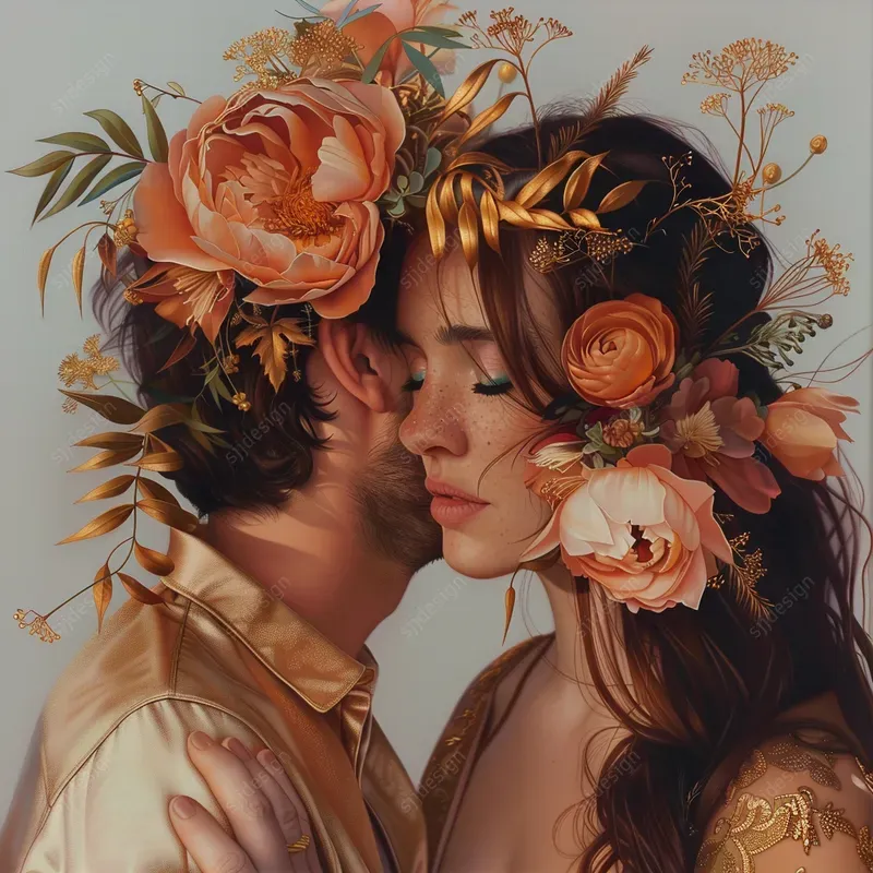 Amber Blooms Realism Midjourney Prompt | PromptBase