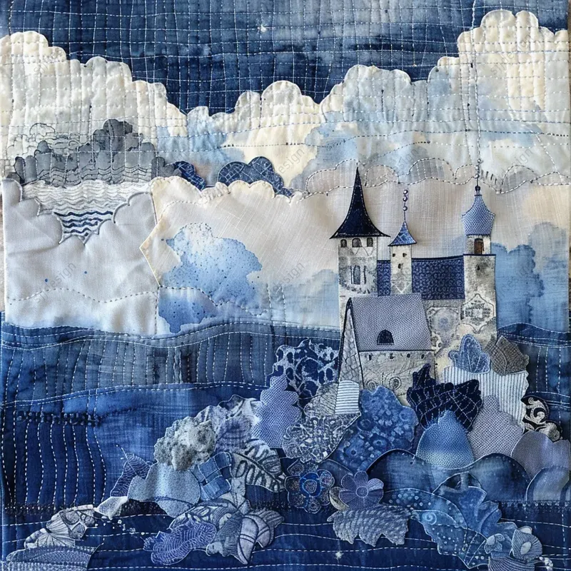 Linen Patchwork Art Midjourney Prompt | PromptBase