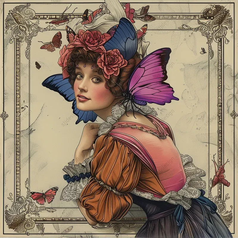 Victorian Whimsy Art Midjourney Prompt | PromptBase