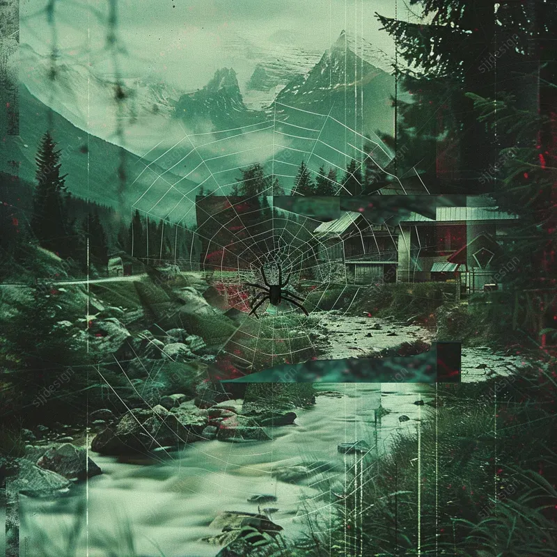 Dreamy Brutalist Pixelscape Collage Art Midjourney Prompt | PromptBase