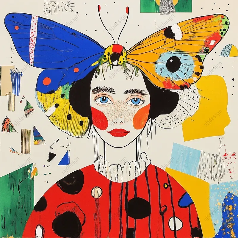 Playful Fauvist Collages Of Color Midjourney Prompt | PromptBase