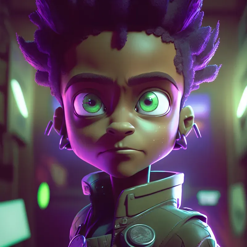 Cyber Tech Futuristic Avatars Midjourney Prompt | PromptBase