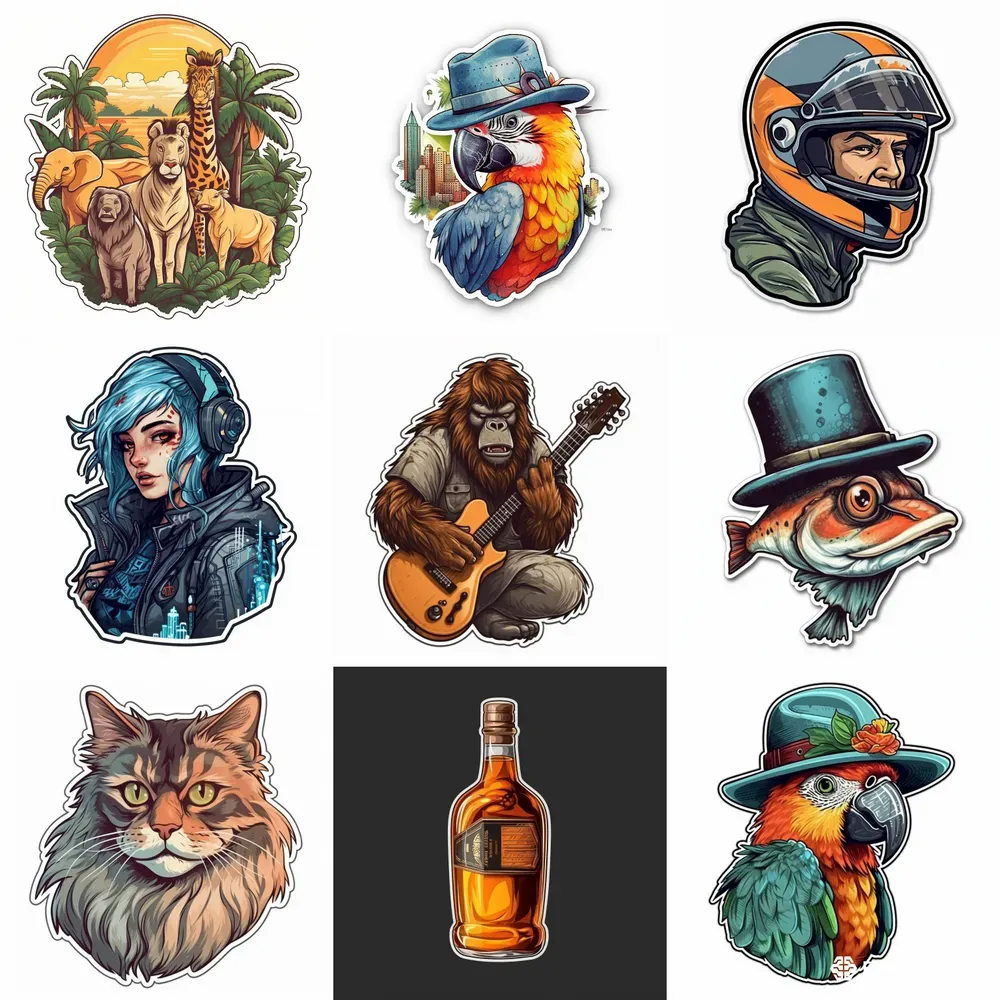 Sticker Designs Of Adorable Characters Midjourney Prompt | PromptBase