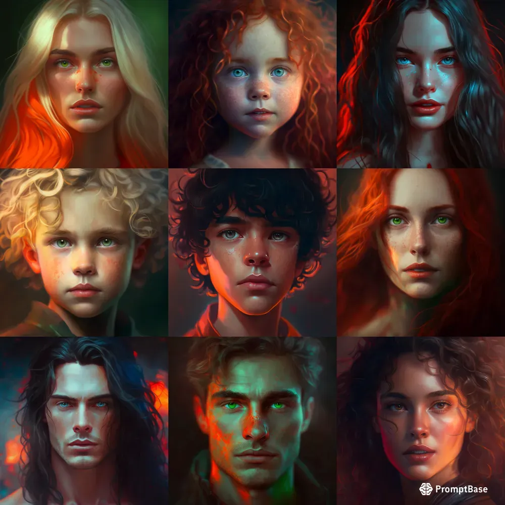 Vibrant Realistic Beautiful Portraits Midjourney Prompt | PromptBase