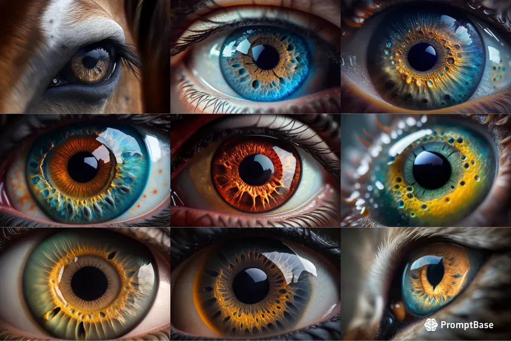 Macro Eyeball Photography Shots Midjourney Prompt | PromptBase