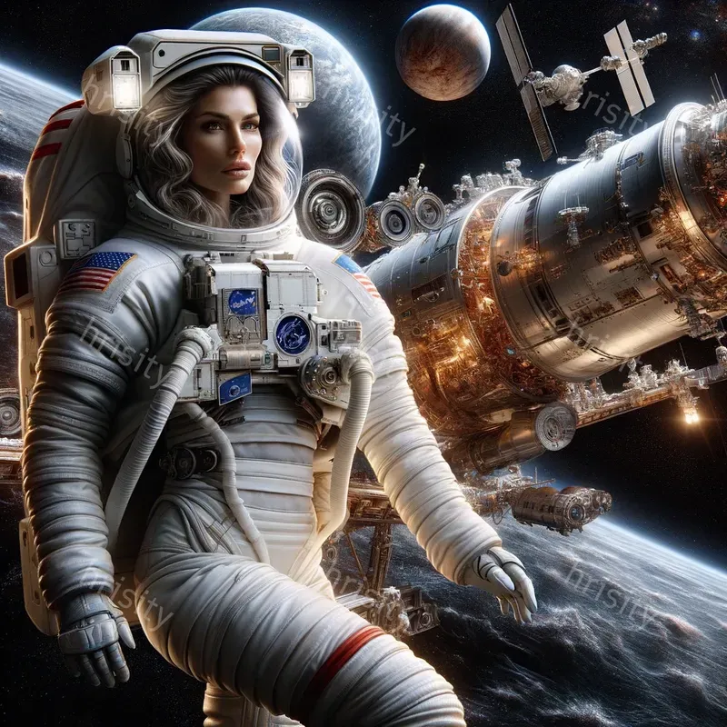 Customizable Astronaut Model Images DALL·E Prompt | PromptBase