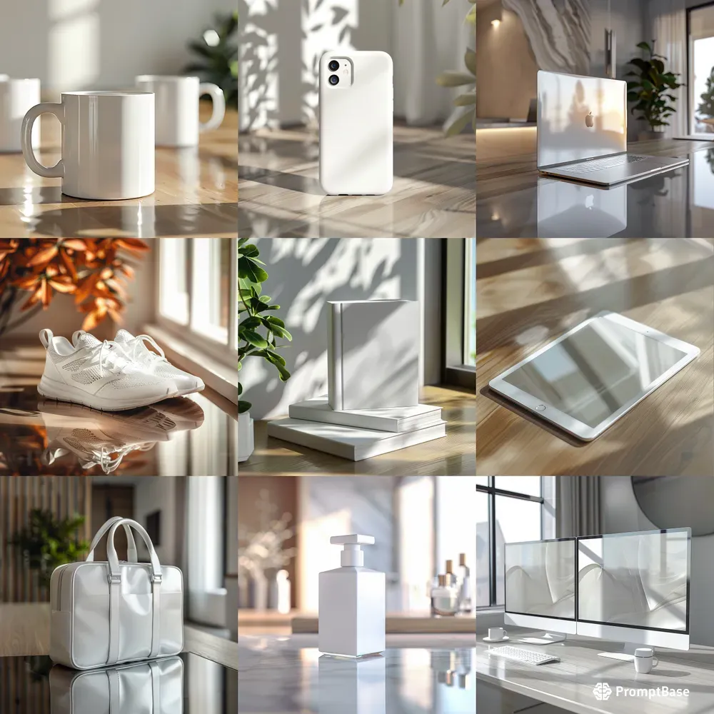 Elegant Modern Mock Ups Midjourney Prompt | PromptBase