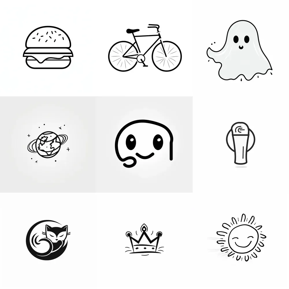 Simple Creative Logos Midjourney Prompt | PromptBase