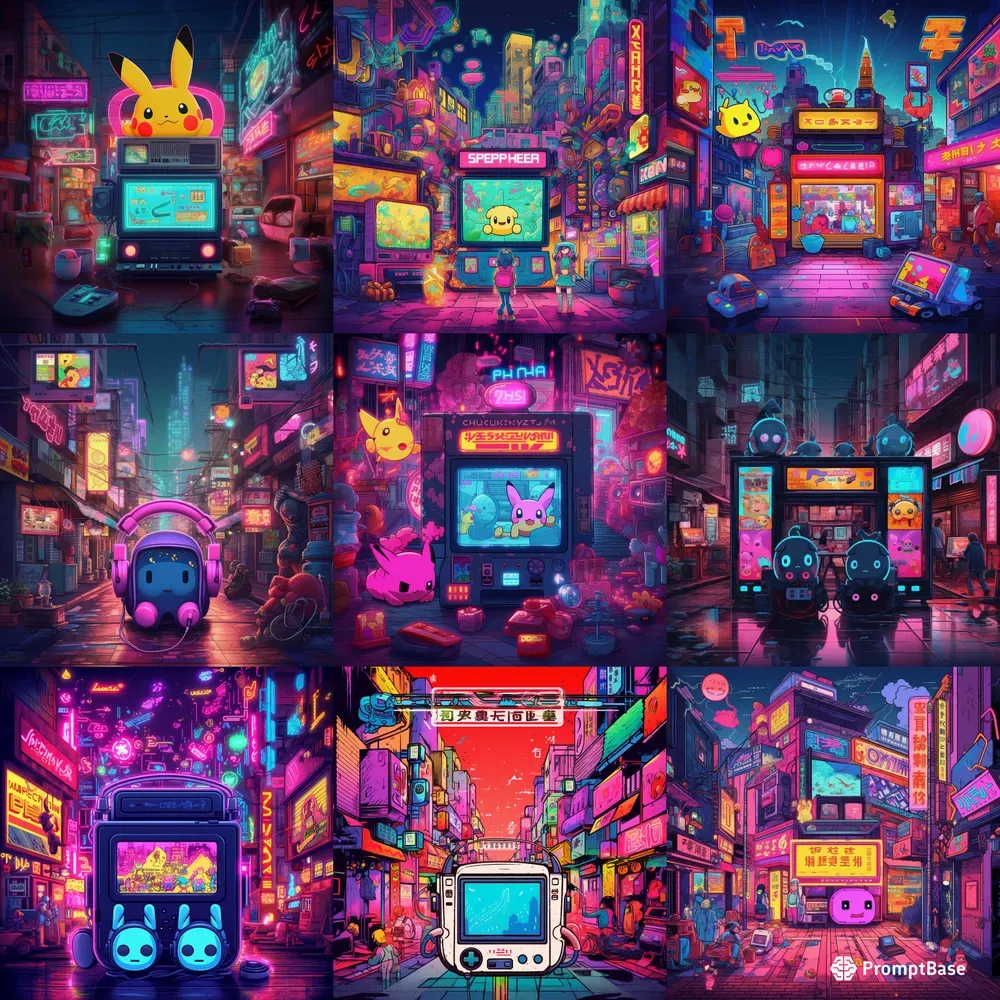 Retro Pixel Art Midjourney Prompt Promptbase