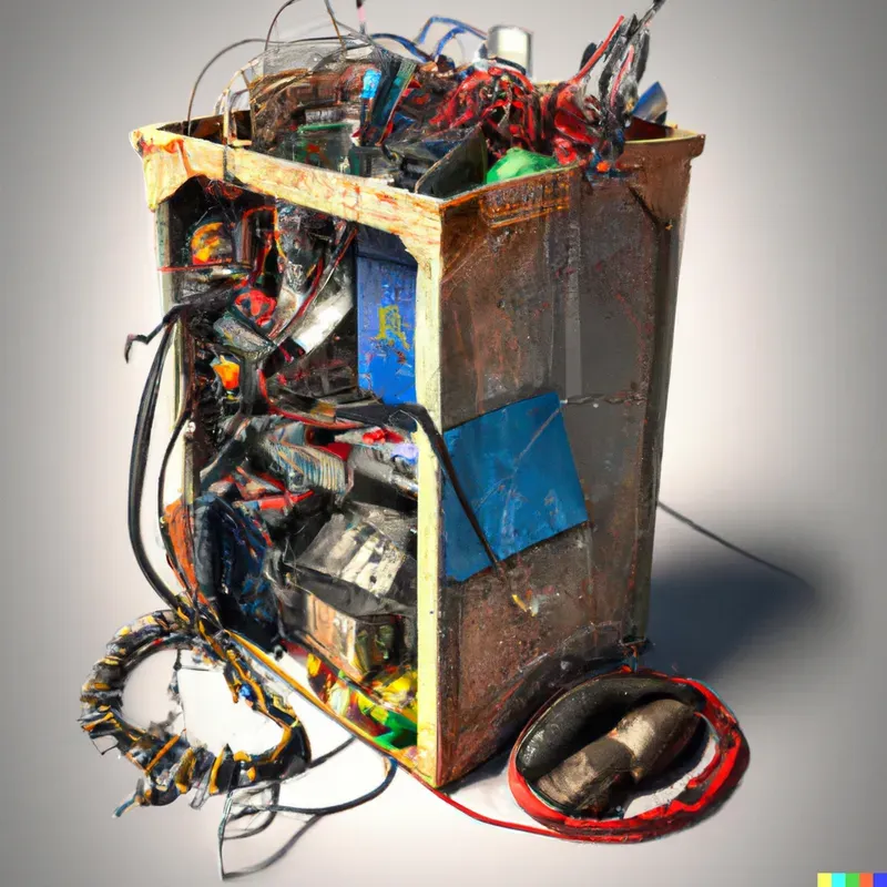 Wire-y Tech Objects DALL·E Prompt | PromptBase